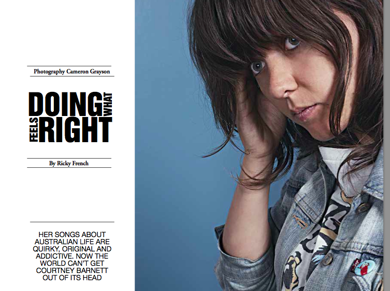 “Courtney Barnett – the new face of rock” – Weekend Australian Magazine ...